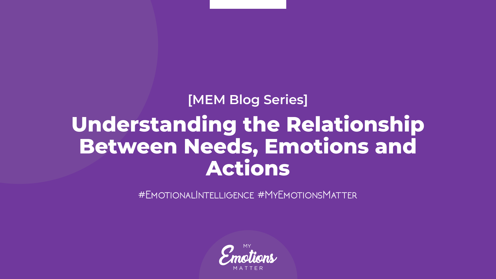 Needs, Emotions and Actions